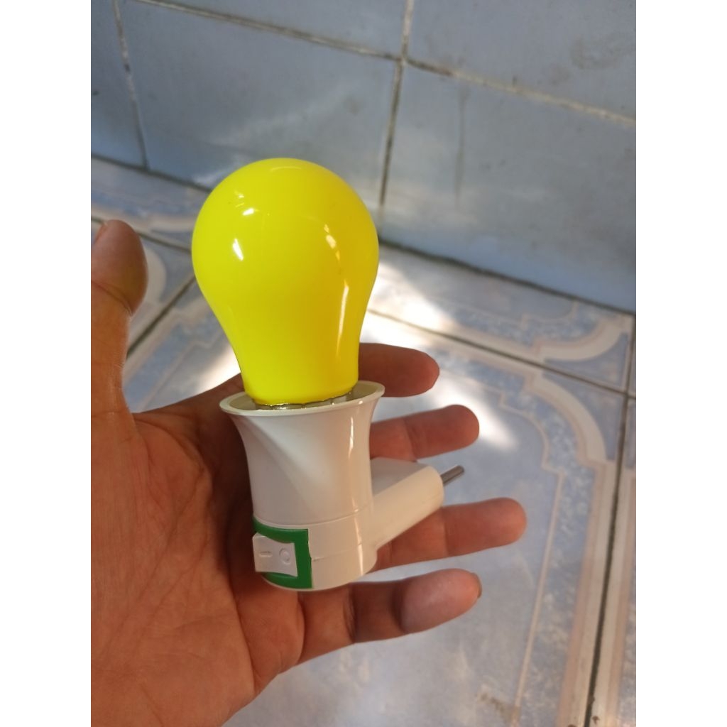 Jual Lampu Tidur LED 3W E27 Warna + Fitting Colok - Lampu Tidur ...