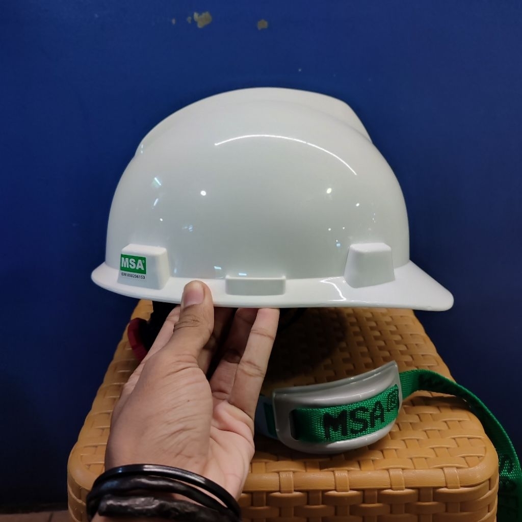 Jual Helm Safety MSA Full Set / Helm Kerja Proyek MSA Lokal Warna Putih ...