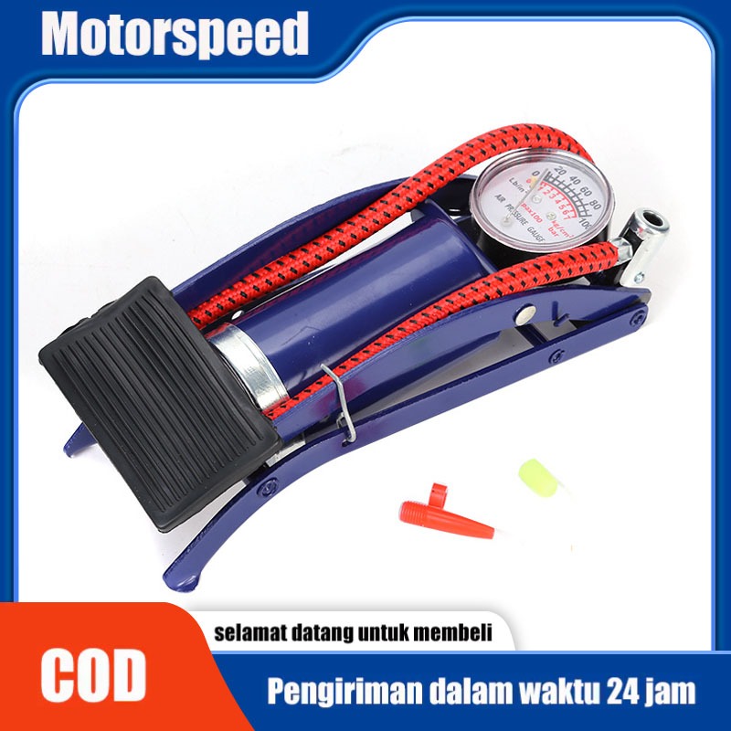Jual MOTORSPEED Pedal Pompa Sepeda Portabel Pompa Tiup Kaki Mobil ...