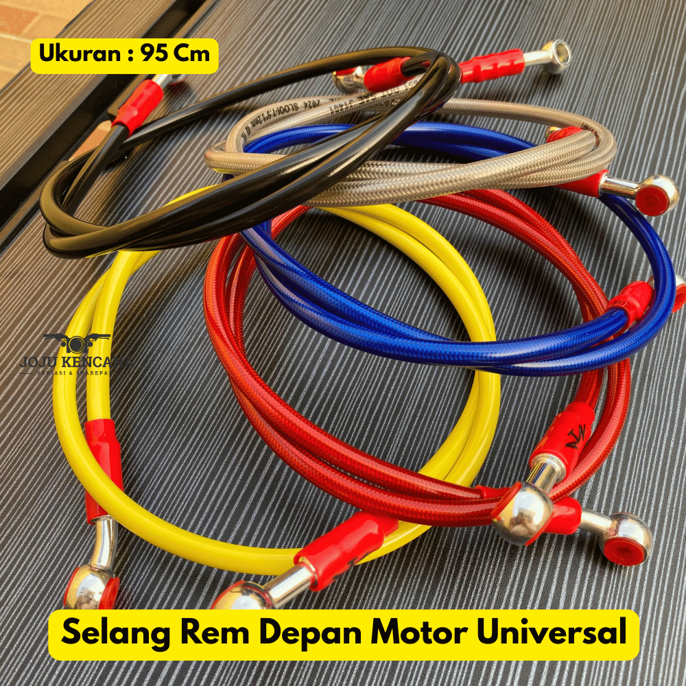 Jual Motor Selang Rem Depan Karbon 95 cm Model Tdr Universal Matic ...