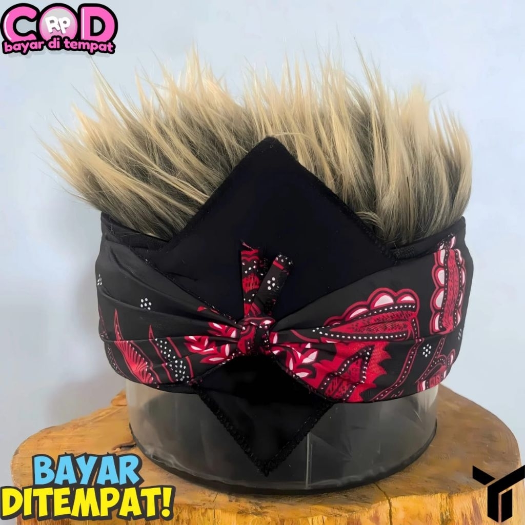 Jual Iket kepala rambut palsu Dedi mulyadi udeng batik sunda rabut ...