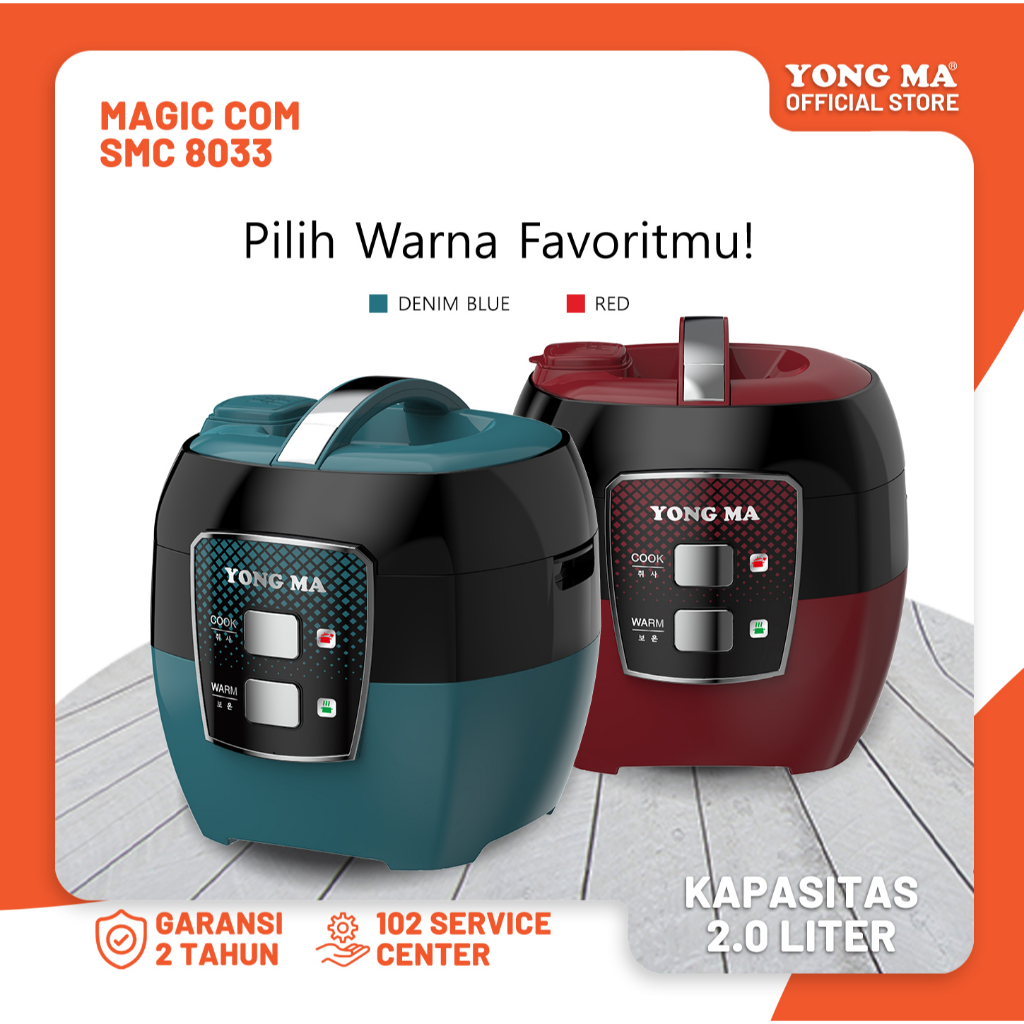 Jual YONG MA RICE COOKER / MAGIC COM SMC 8033 (2.0Lt) | Shopee Indonesia