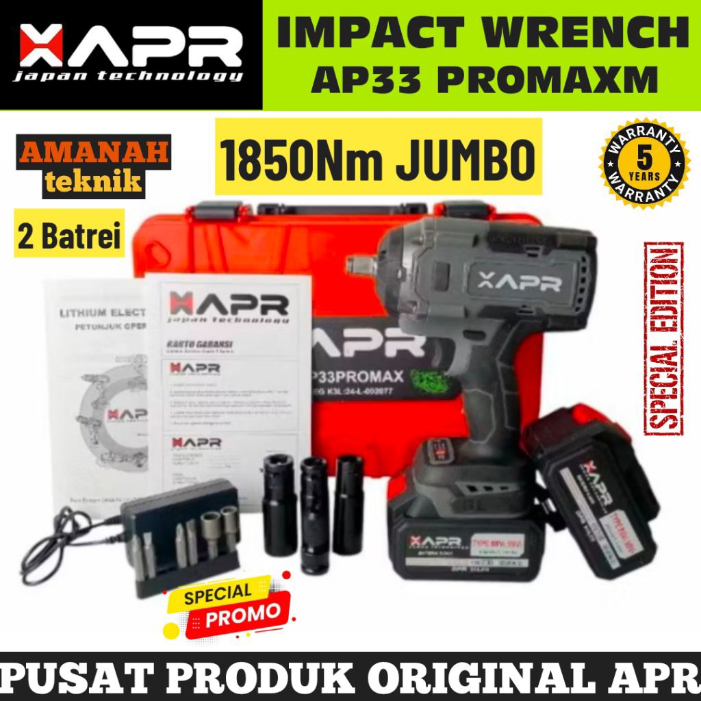 Jual APR AP33 PROMAXM MOTOGP RAJA impact wrench APR jumbo PROMAX AP33 ...