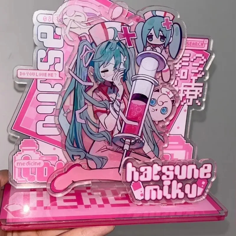 Jual Acrylic Standing Sign Miku Anime Peripherals Cute Cartoon Desktop ...