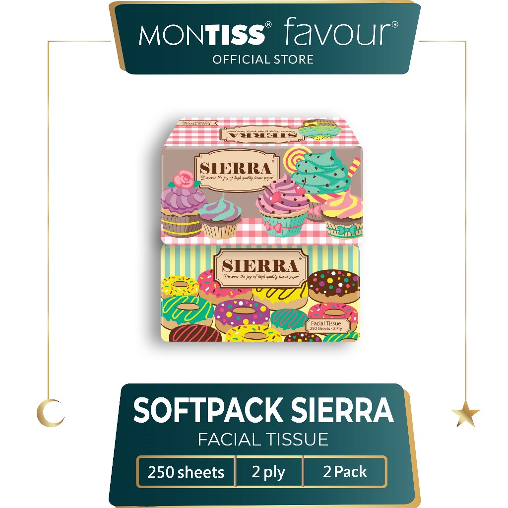 Jual Sierra Facial Tissue 250 Sheets 2 in 1 | Shopee Indonesia