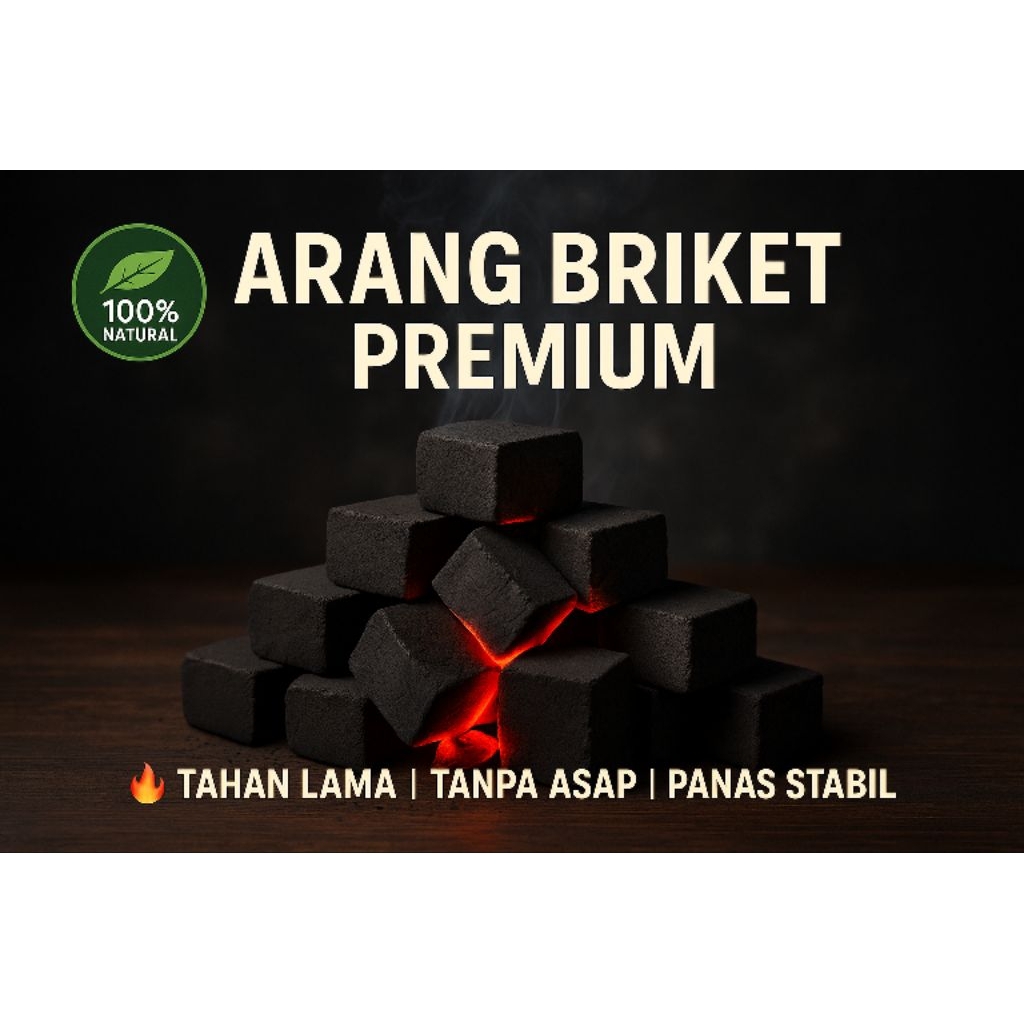 Jual Briket Arang Kelapa Premium 1kg | Cocok BBQ & Shisha – Hemat ...