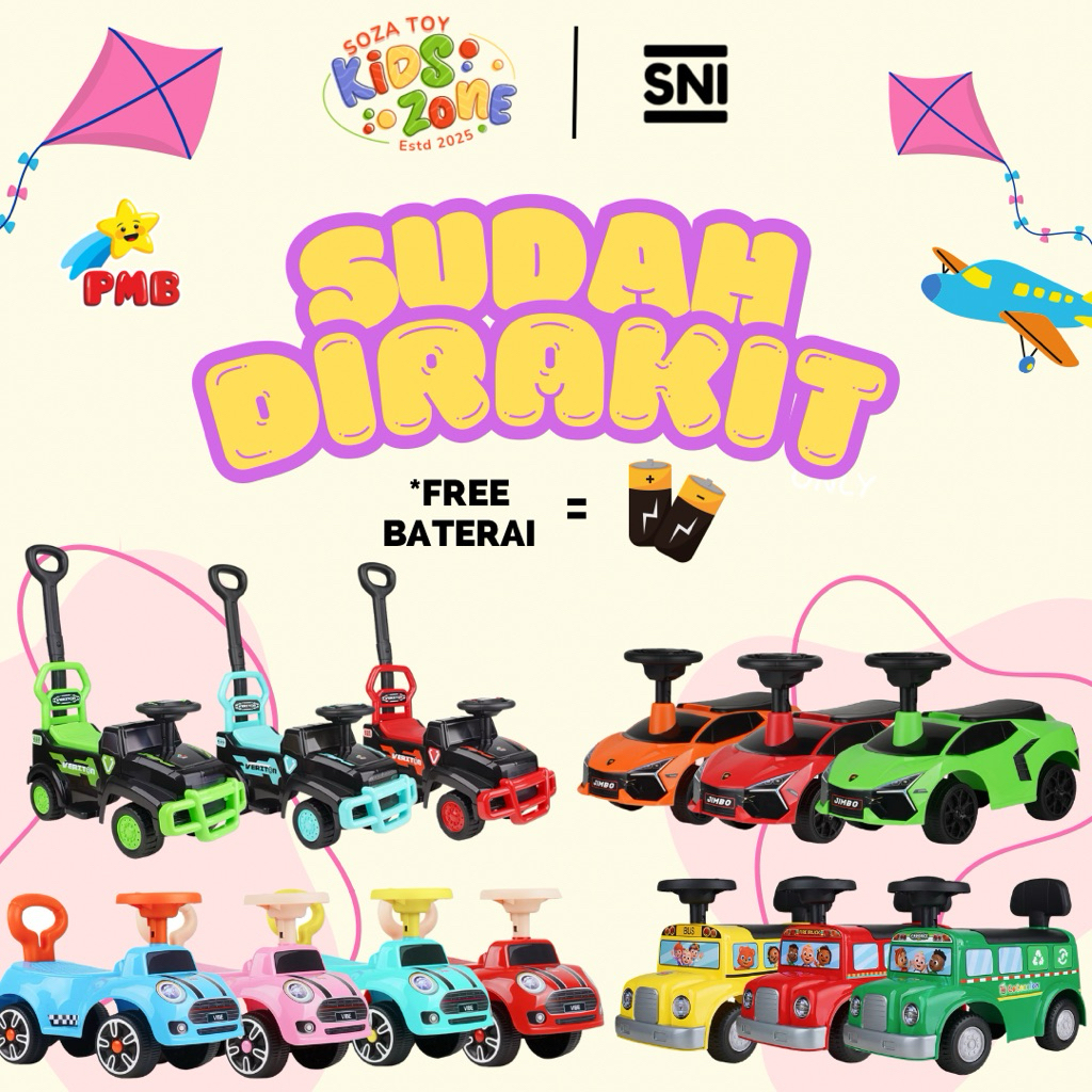 Jual [TERMURAH] Tolocar manual - Mobil Dorong PMB Toys - COCOMELON ...