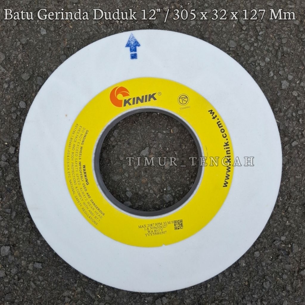 Jual Grinding Wheel 12" Kinik 305 x 32 x 127 Mm Grit 46 60 80 Batu ...