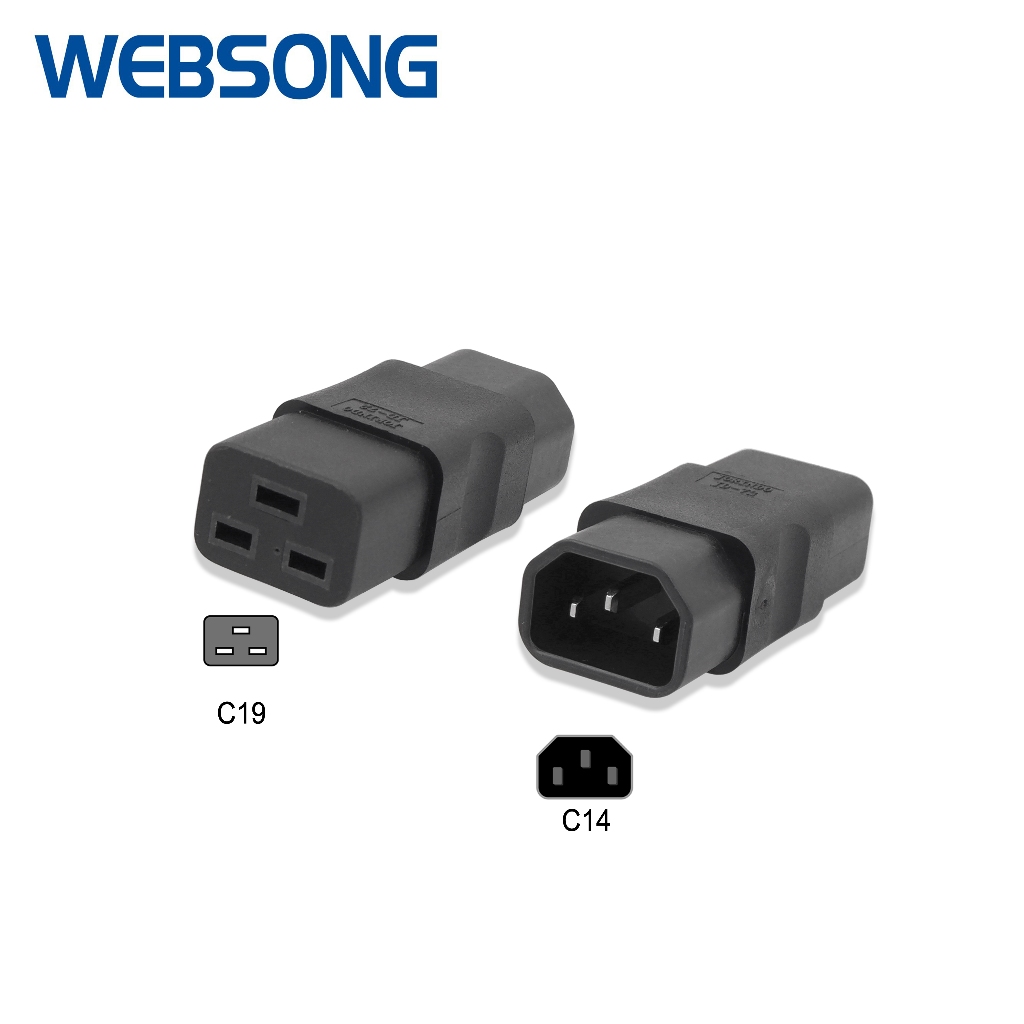 Jual Connector Power JD-72 C14 to C19 Straight Websong | Shopee Indonesia