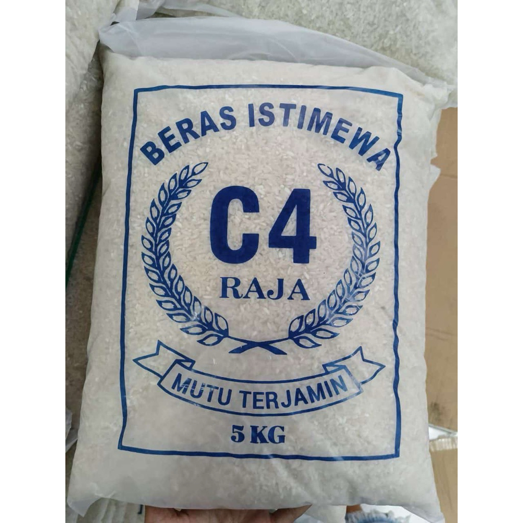 Jual Beras C4 Raja Biru 5 KG | Shopee Indonesia