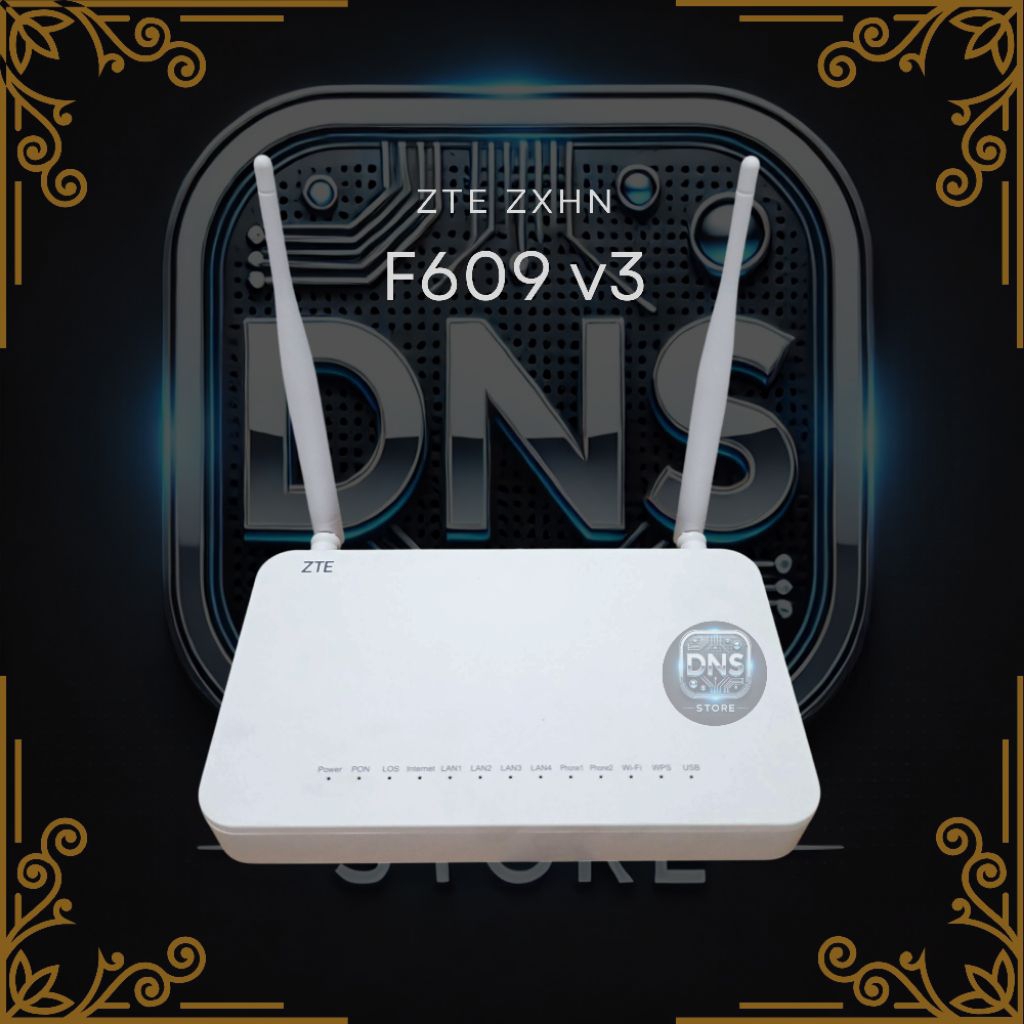 Jual ROUTER ONT ZTE ZXHN F609 V3 + ADAPTOR 12V PORT BIRU/HIJAU ...