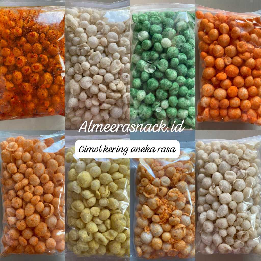 Jual cimol kering crispy aneka rasa ready varian rasa keju balado ...