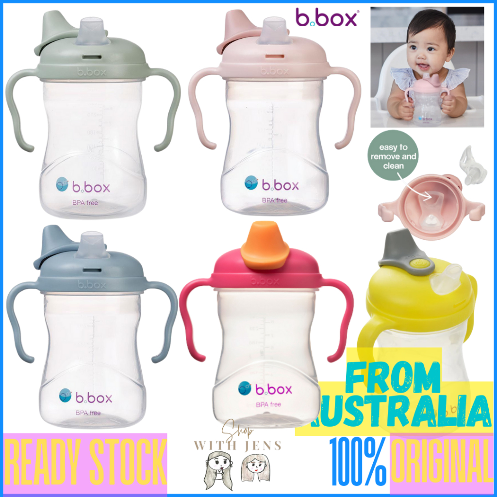 Jual B.Box Spout Cup 240ml 4+ m Easy Grip Handle Hygienic In-built Spout Cover NO Leak BPA FREE ...