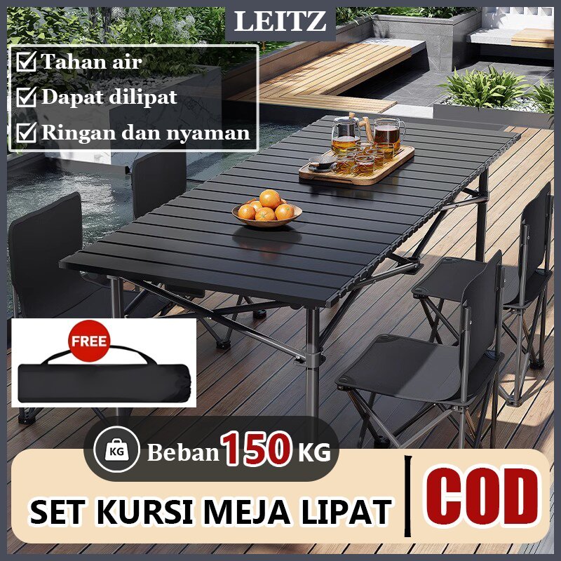 Jual LEITZ - Set Kursi Meja Lipat Portable Multifungsi Foldable Table ...