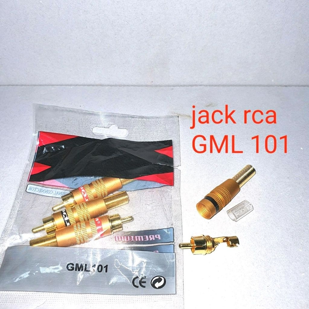 Jual Jack RCA GML 101/ isi 2set | Shopee Indonesia