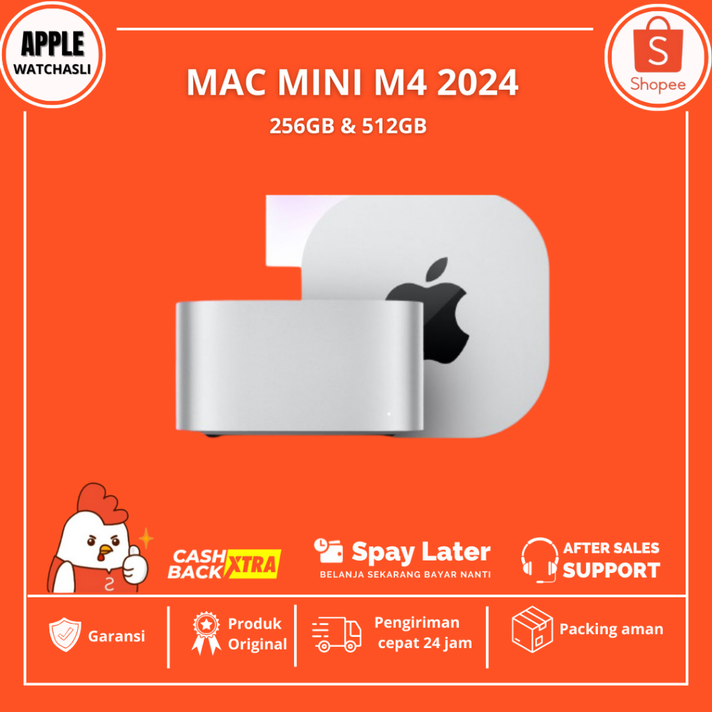 Jual Apple Mac Mini M4 | M4 Pro Chip Macmini 2024 512GB 256GB SSD 16-Core GPU RAM 24GB | Shopee ...