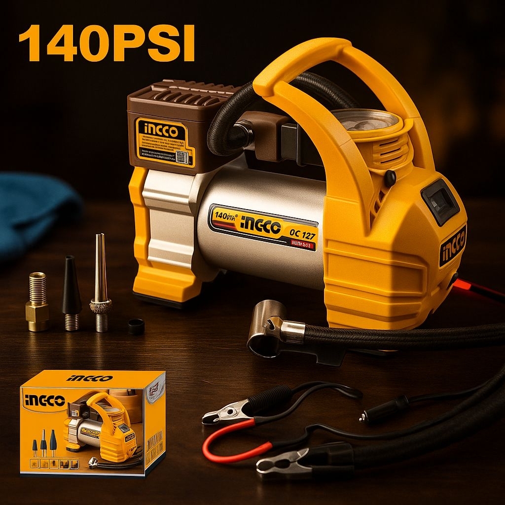 Jual INGCO KOMPRESSOR LISTRIK MINI / POMPA ANGIN ELEKTRIK PORTABLE ...