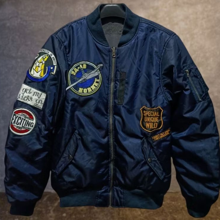 Jual Jaket Bomber MA1 Flight Jacket Mirip Alpha Industries | Shopee Indonesia