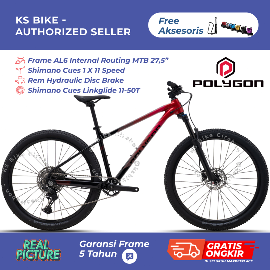 Jual MTB Polygon Xtrada 6 27.5 Inch - Frame Alloy ALX XC Trail Shifter ...