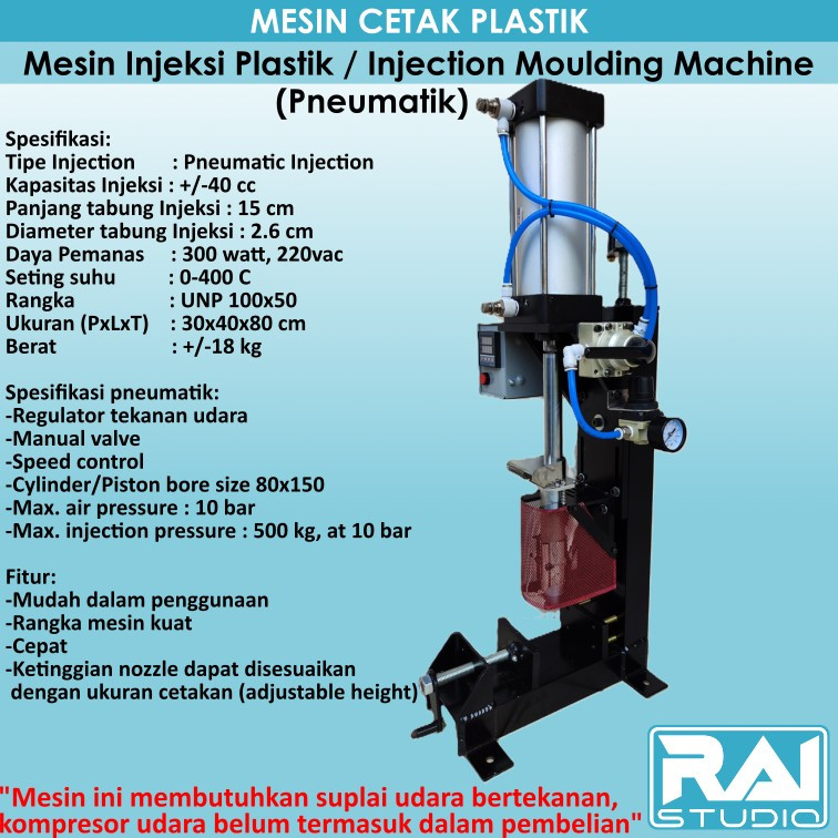 Jual Mesin Injeksi cetak plastik Injection Molding Machine - Manual ...