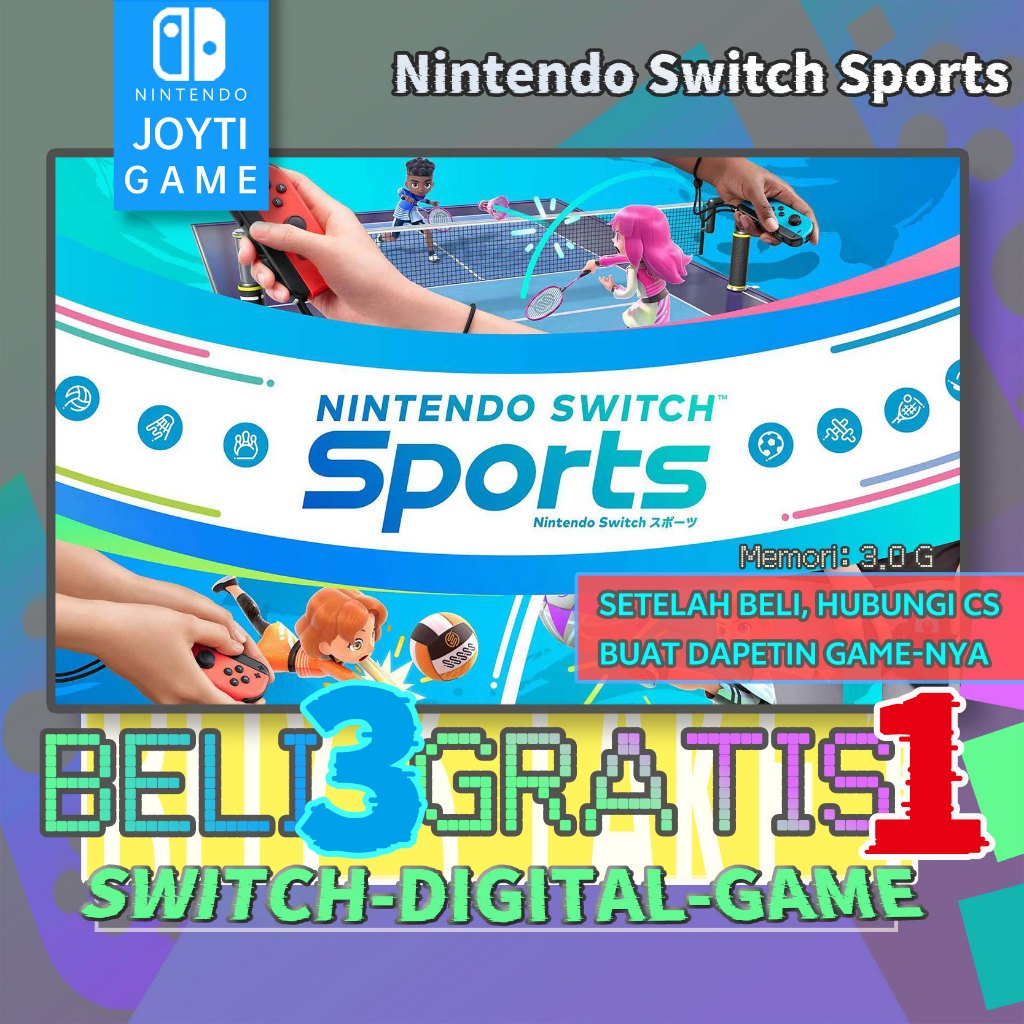 Jual Nintendo Switch Sports Nintendo Switch Digital Game （BELI 3 GRATIS ...