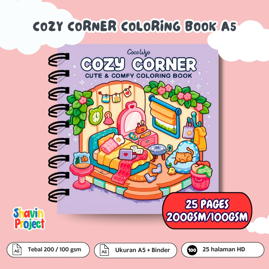 Jual Buku mewarnai anak remaja dewasa Cozy corner Coloring Book ...
