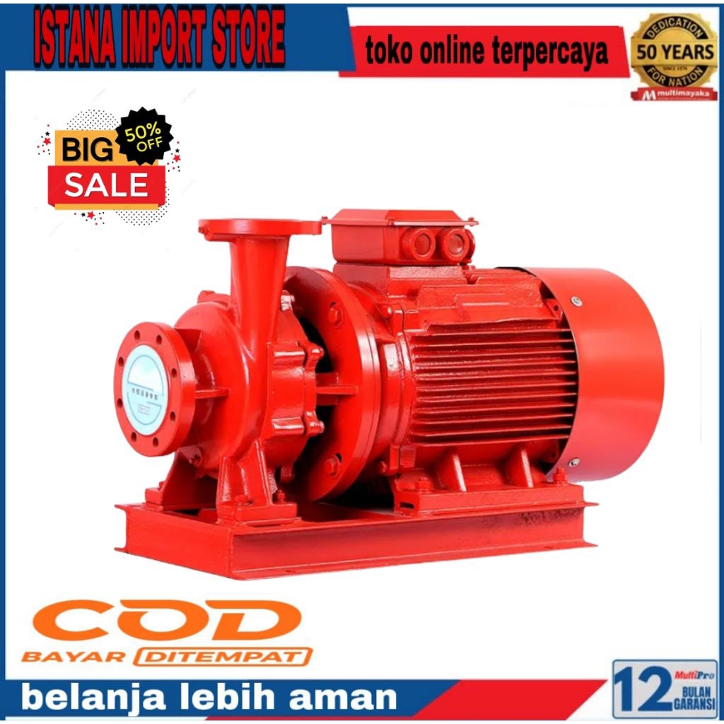 Jual Mesin Pompa Air 5.5Hp Fire Pump 2.5" Hydrant Pompa Pendorong 3 ...