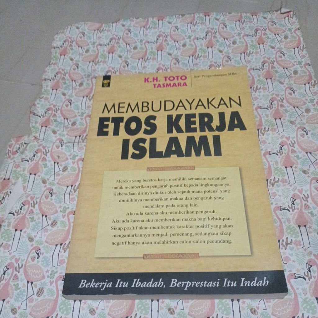 Jual Buku KH TOTO TASMARA - MEMBUDAYAKAN ETOS KERJA ISLAMI | Shopee Indonesia