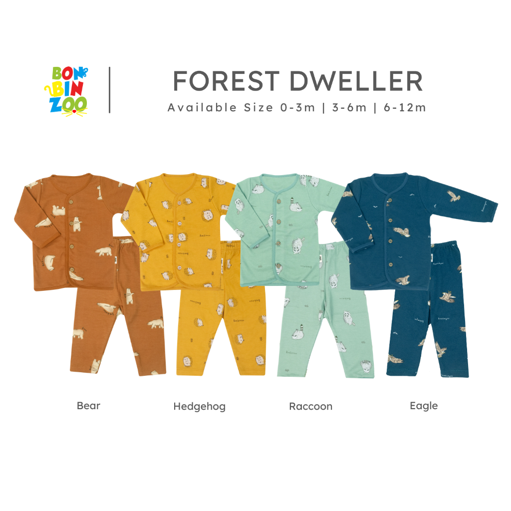 Jual BONBINZOO - Series Set Setelan Setelan Piyama Anak Bayi Perempuan & Laki Kancing Depan ...