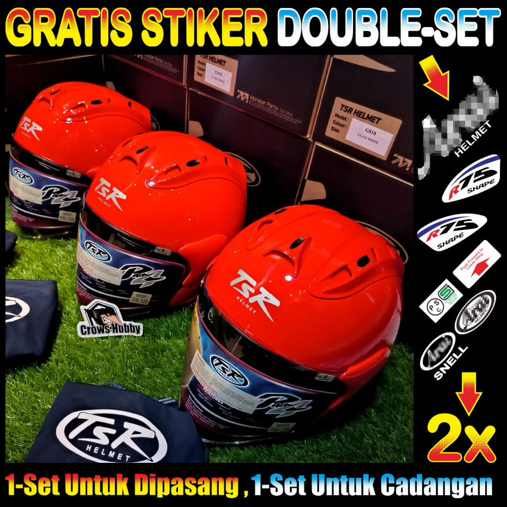 Jual Helm TSR ram 4 Chili Red | Shopee Indonesia