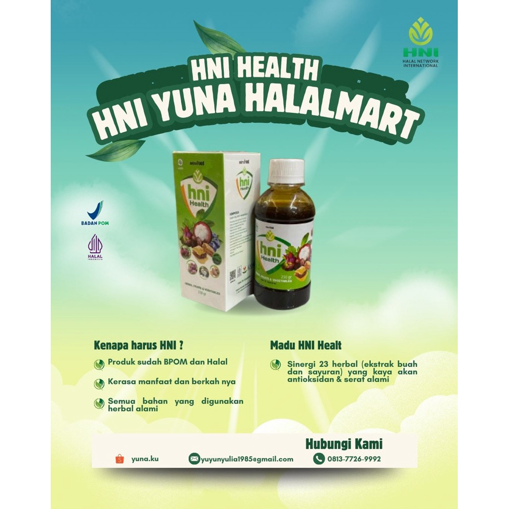 Jual HNI YUNA HALALMART - EXTRA FOOD (HNI HEALTH) - ExFo - HNI BPOM ...