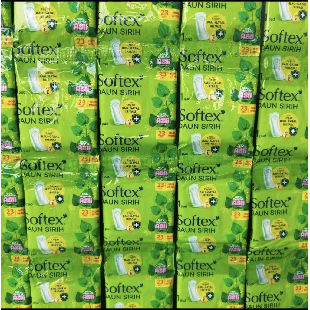 Jual softex daun sirih 23cm isi 100 kemasan hijau | Shopee Indonesia