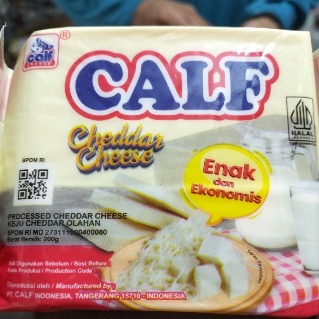 Jual keju calf cheddar 1pcs 200g | Shopee Indonesia