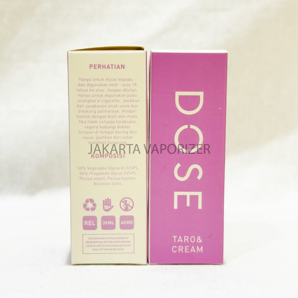 Jual [SALT] DOSE TARO AND CREAM SALTNIC 30ML 40MG BY HEX | Shopee Indonesia