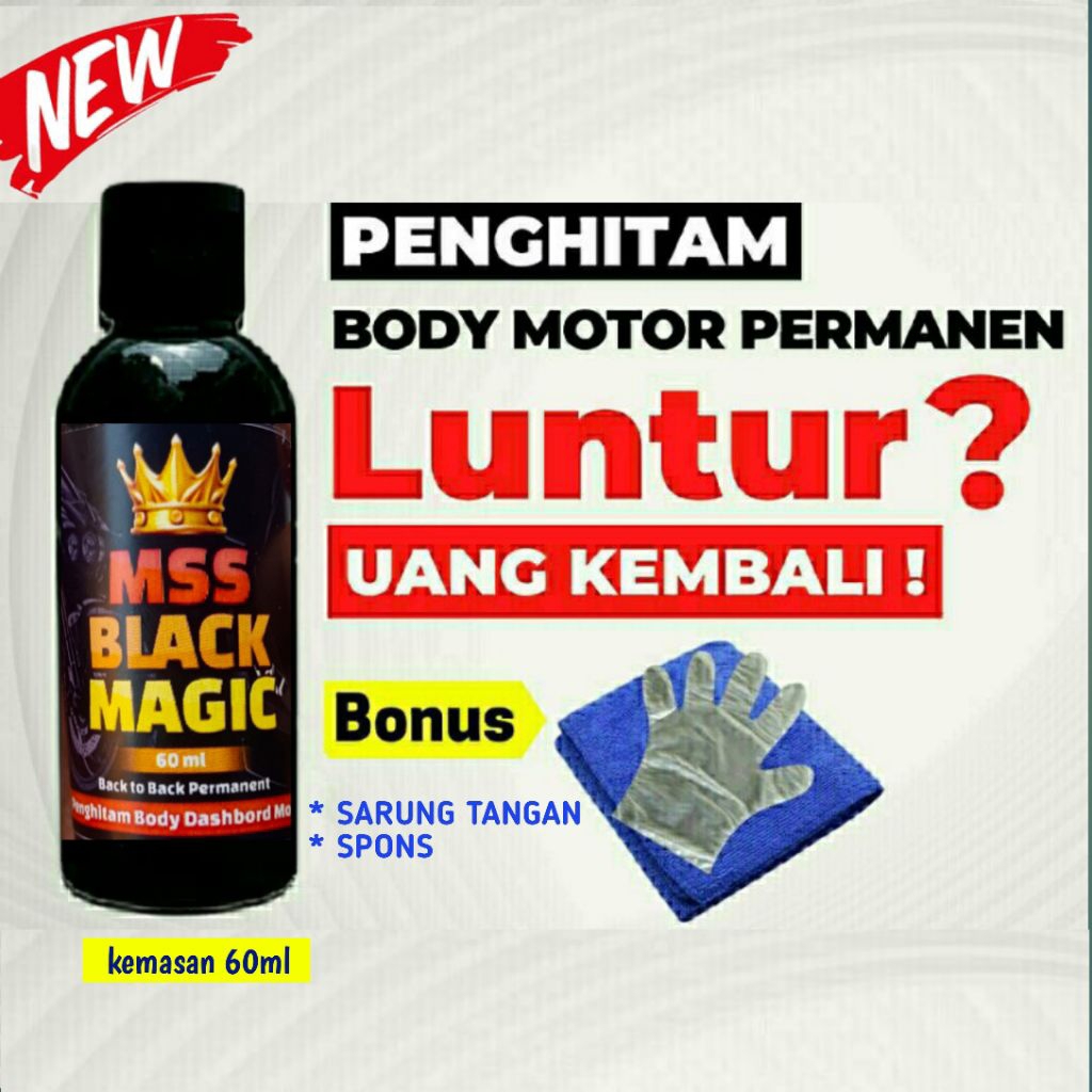 Jual BLACK MAGIC PENGHITAM BODY MOTOR PERMANENT/ PENGHITAM BODY MOTOR ...