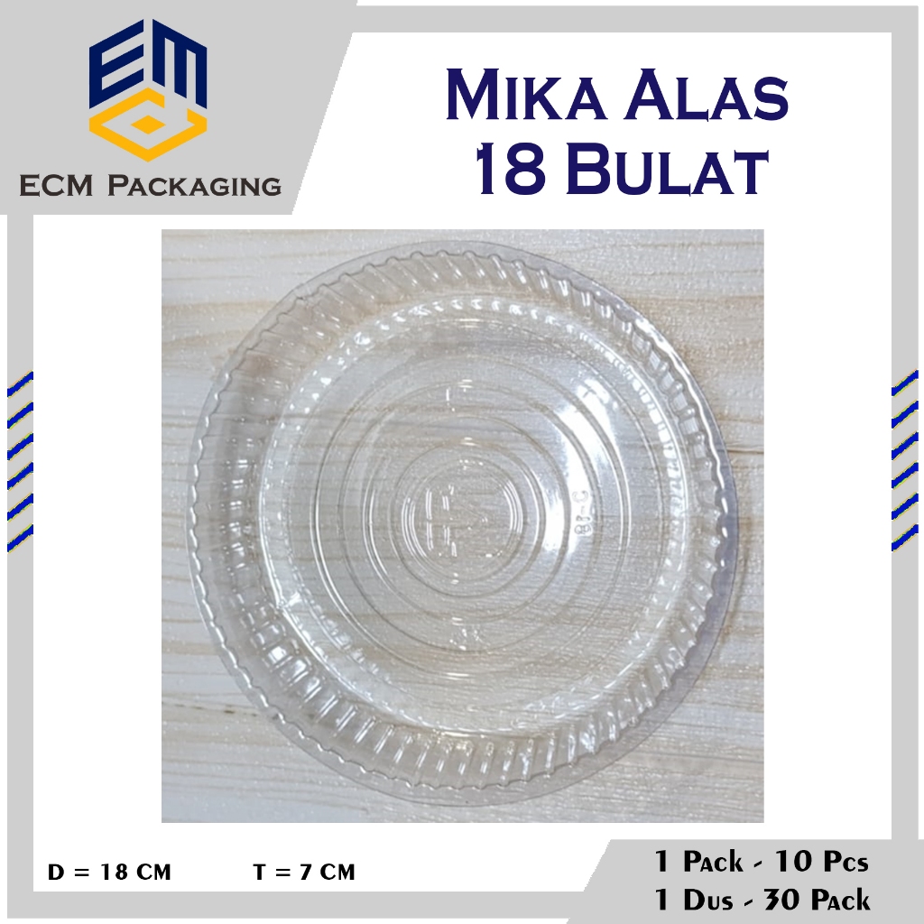 Jual 10PCS MIKA ALAS PUDING 18 BULAT | MIKA ALAS KUE | MIKA TATAKAN ...