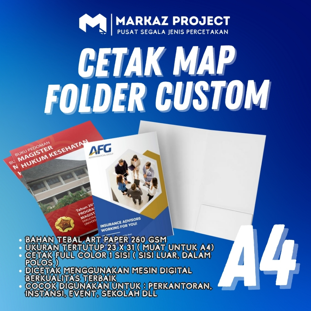 Jual CETAK MAP FOLDER CUSTOM UKURAN A4 MAP SEKOLAH MAP KANTOR | Shopee ...