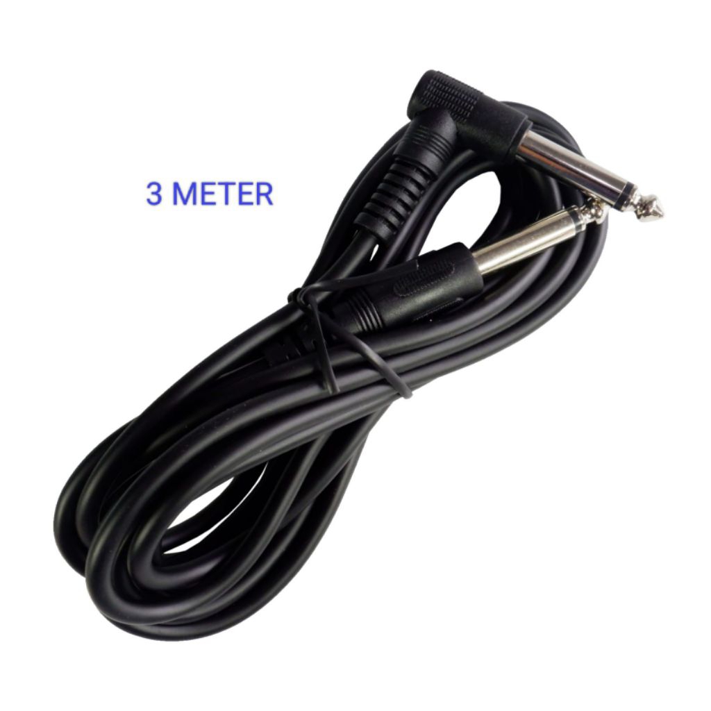 Jual KABEL JACK 3 METER KABLE JACK kabel jek gitar bass keyboard drum ...