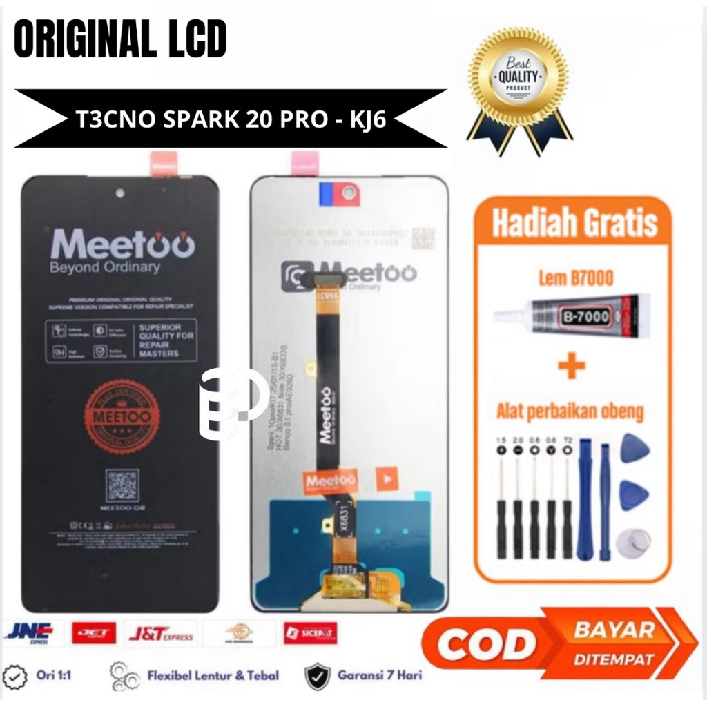 Jual Lcd Touchscreen TECNO SPARK 20 PRO - KJ6 Fullset Original Gratis ...