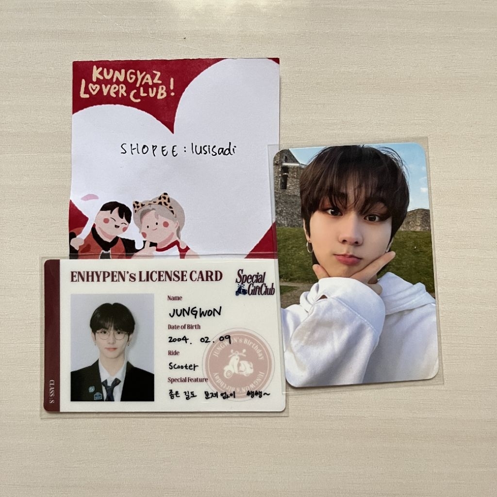 Jual ENHYPEN Namil Dark Blood Jungwon + License Card Jungwon PC ...