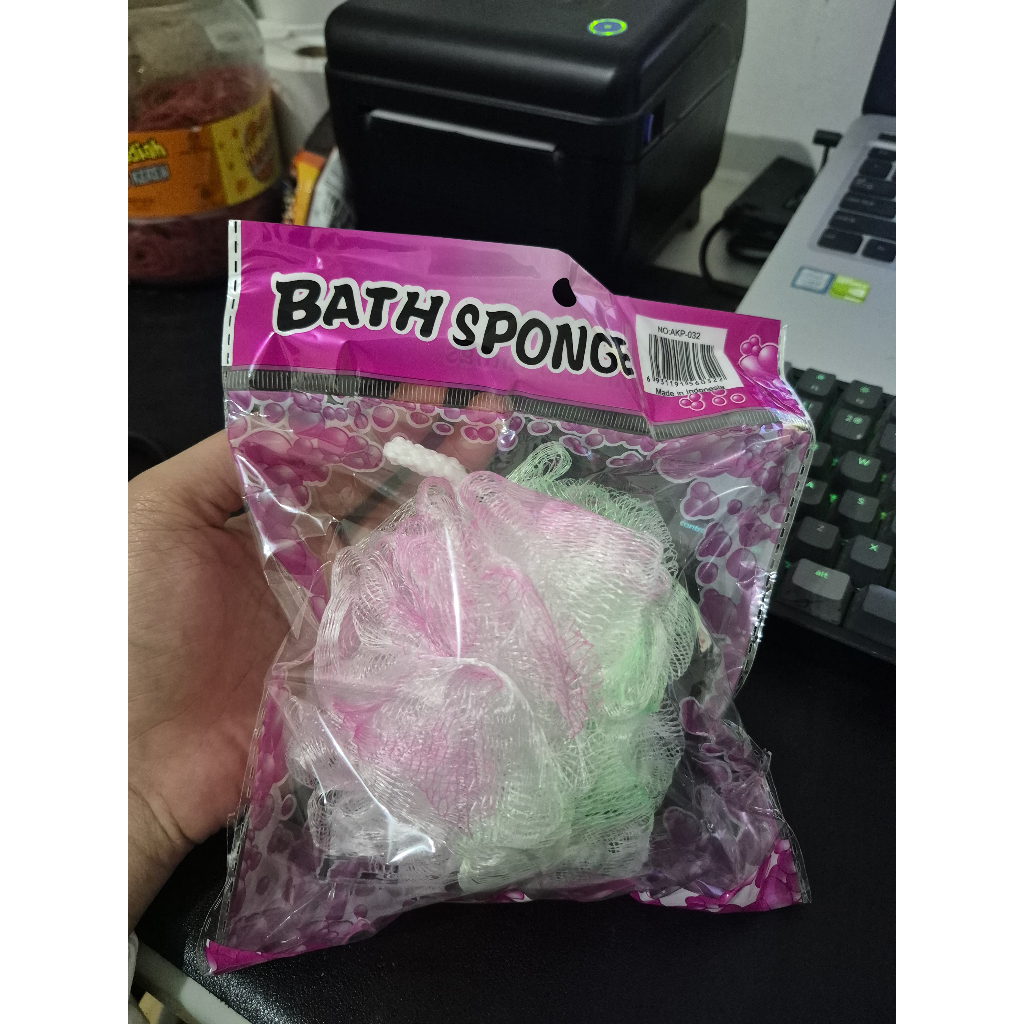 Jual -MTZ- Spons Mandi Jaring Shower Puff Jaring Tebal Pembersih Badan ...