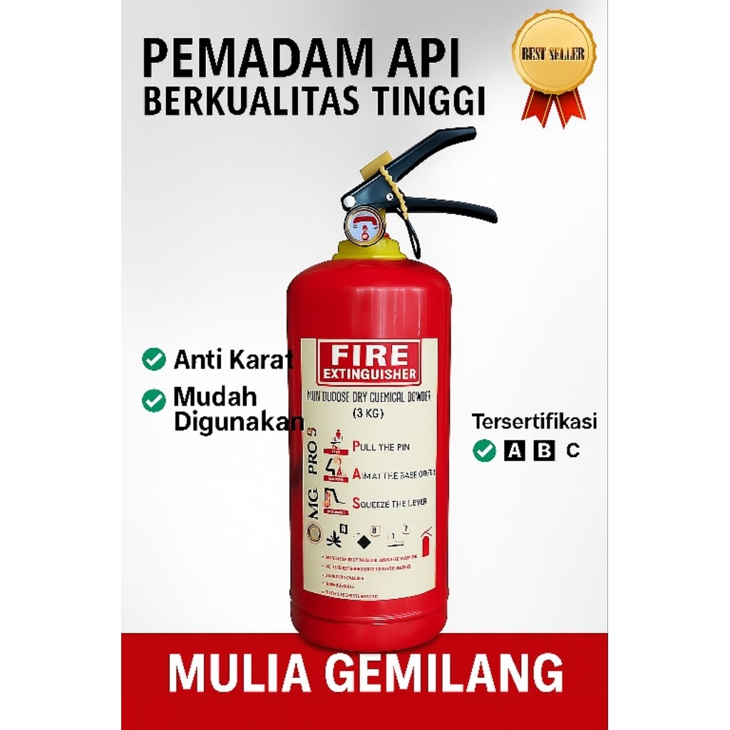 Jual ⭐BEST SELLER⭐ APAR 3 KG Powder MG Pro 9 | Shopee Indonesia