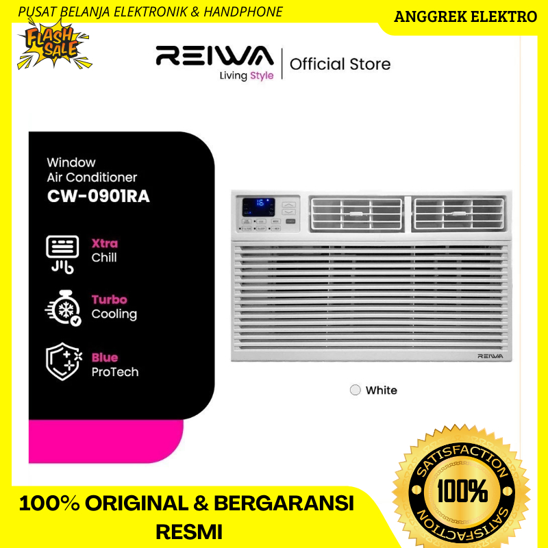 Jual AC WINDOW REIWA AC WINDOW 1 PK CW-0901RA 1PK LOW WATT - GARANSI ...