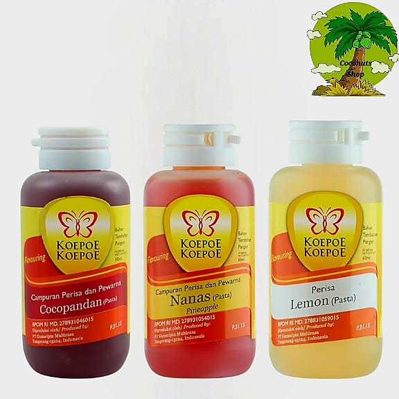 Jual Koepoe Koepoe Pasta Perisa CocoPandan / Nanas / Lemon Rasa Aroma ...