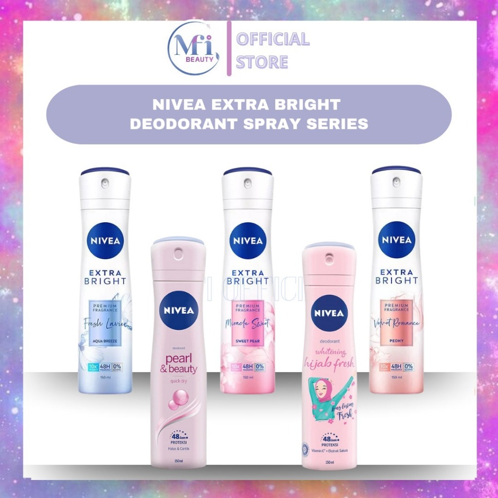 Jual MFI - Nivea Deodorant Extra Bright Premium Fragrance Miracle Sweet ...