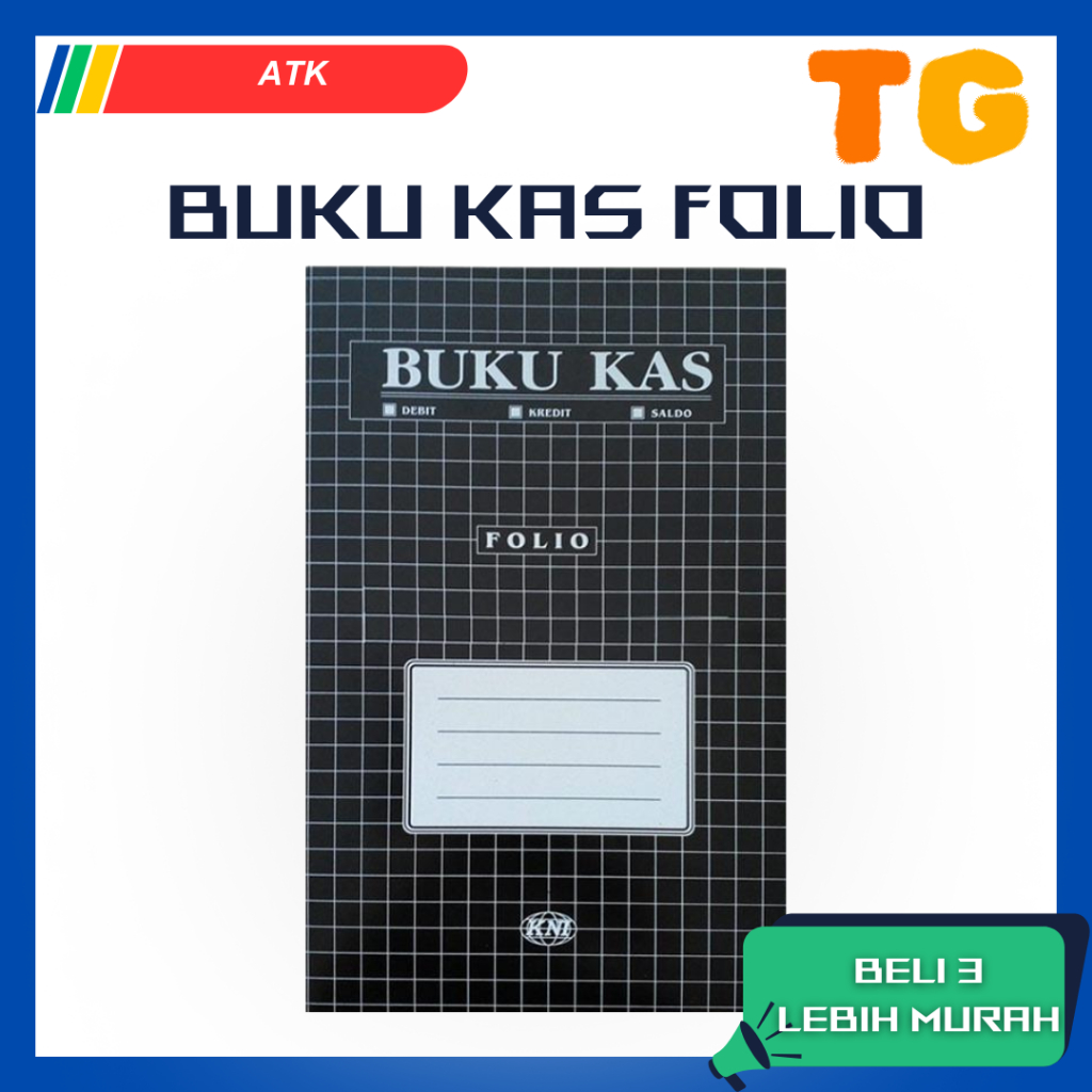 Jual Buku Kas Ukuran Folio / Buku Catatan Keuangan Debit Credit ...