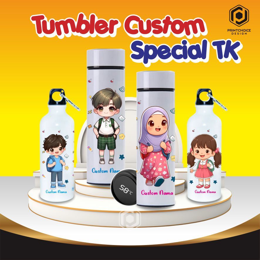 Jual Tumbler TK Custom Anak Anak Termos Botol Minum Anak 500ml Tahan ...