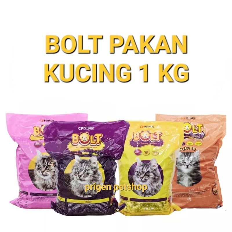 Jual BOLT 1 KG PAKAN KUCING PENGGEMUK / BOLT MAKANAN KUCING 1KG ...
