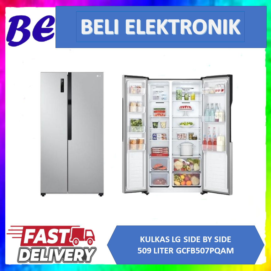 Jual KULKAS LG GCFB507PQAM KULKAS SIDE BY SIDE 509 LITER MULTI AIRFLOW ...