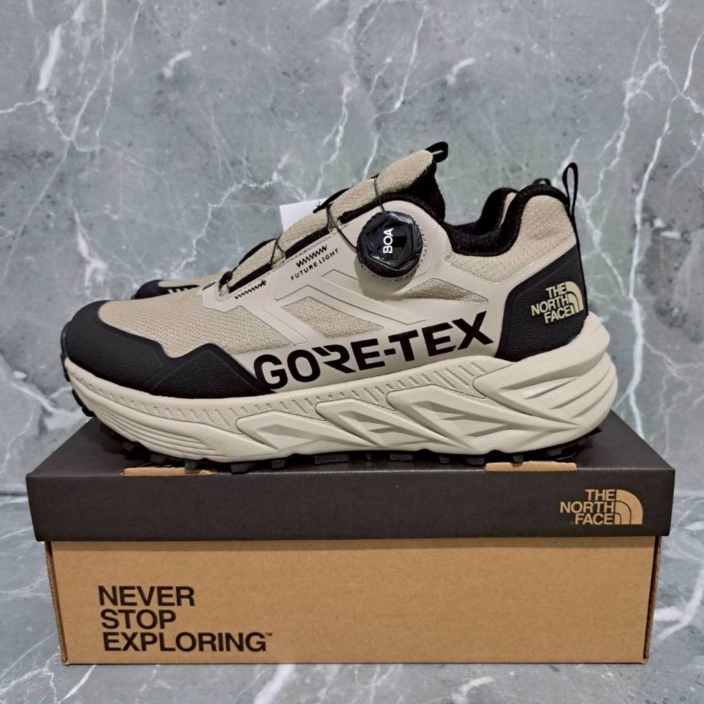 Jual SEPATU HIKING THE NORTH FACE ULTRA GORE-TEX BOA | CREAM BLACK ...